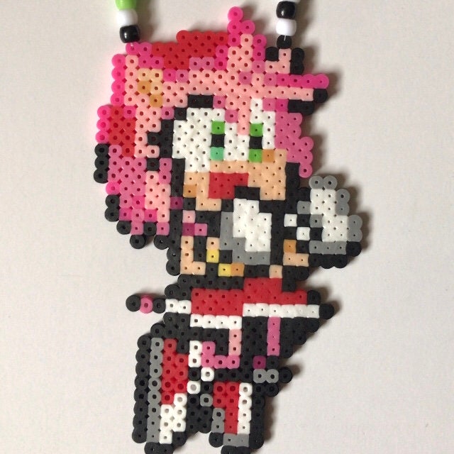 Perler Bead Kandi Necklace, Perler Beads, Kandi Necklace , Pony Beads ...