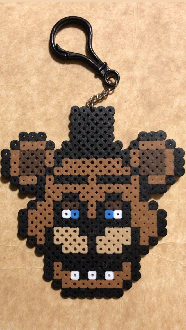 Handmade FNAF Perler Beads , Five Nights at Freddys Bag Clips ...