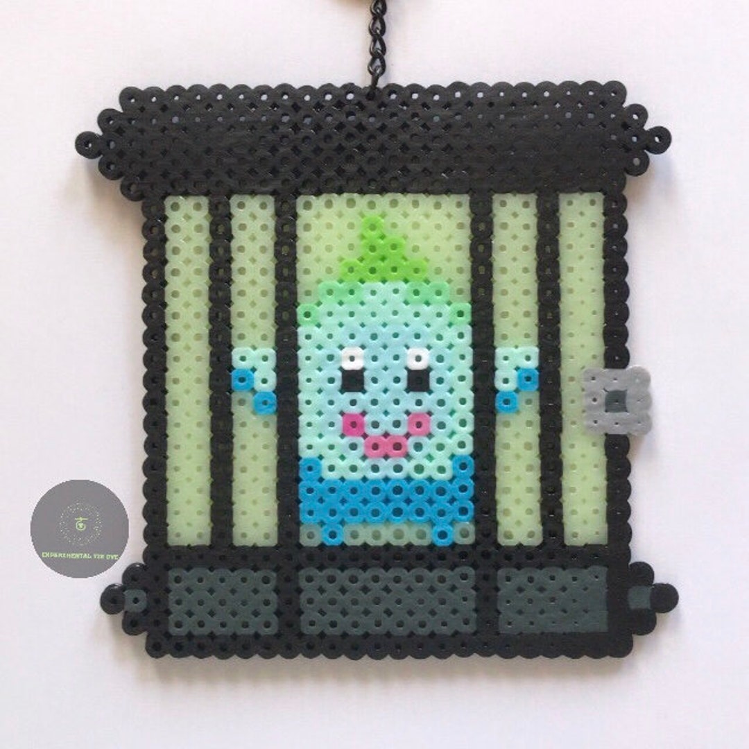 Lumalee Star Perler Bead Sprite , Handmade Pixel Art , Mario Perler ...