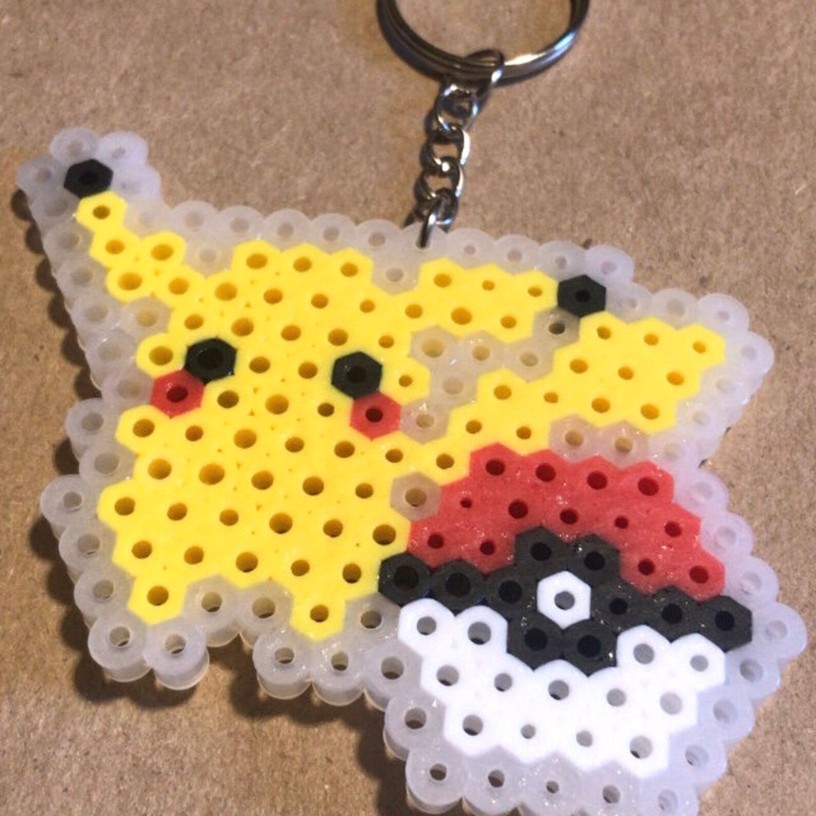 Pokémon Perler Bead Keychain , Handmade Pokémon Perler Sprite , Pixel ...