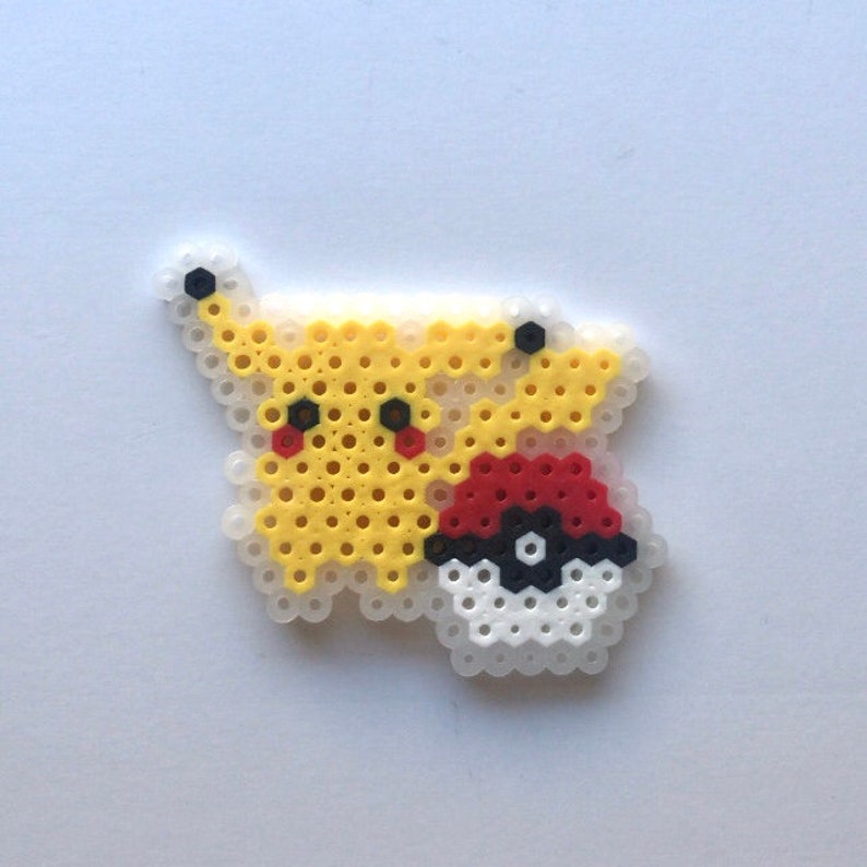 Pokémon Perler Bead Keychain , Handmade Pokémon Perler Sprite , Pixel ...