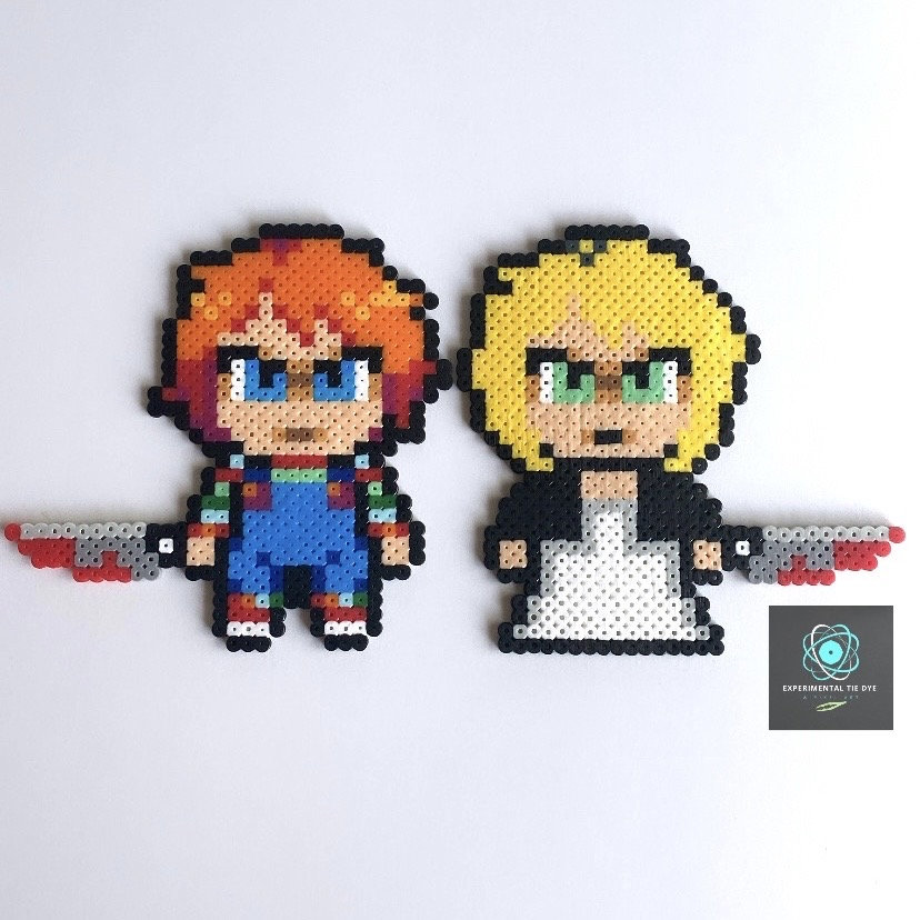 Chucky Perler Beads / Tiffany Perler Beads / Handmade Crafts / Pixel ...