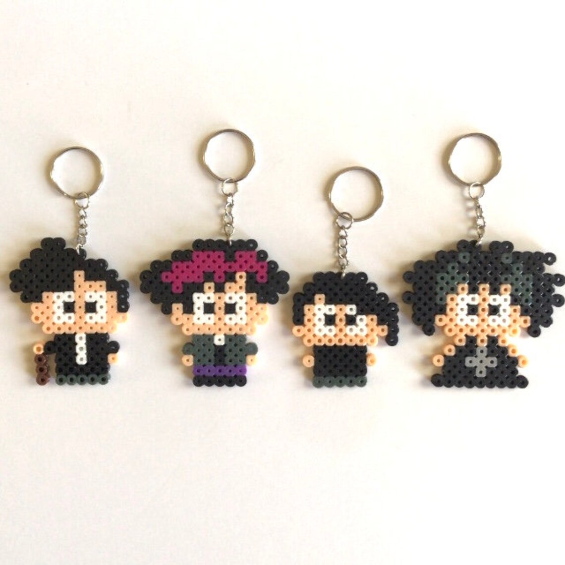 Perler Beads , Goth Kids Perler Keychains , Fuse Beads , Hama Beads ...