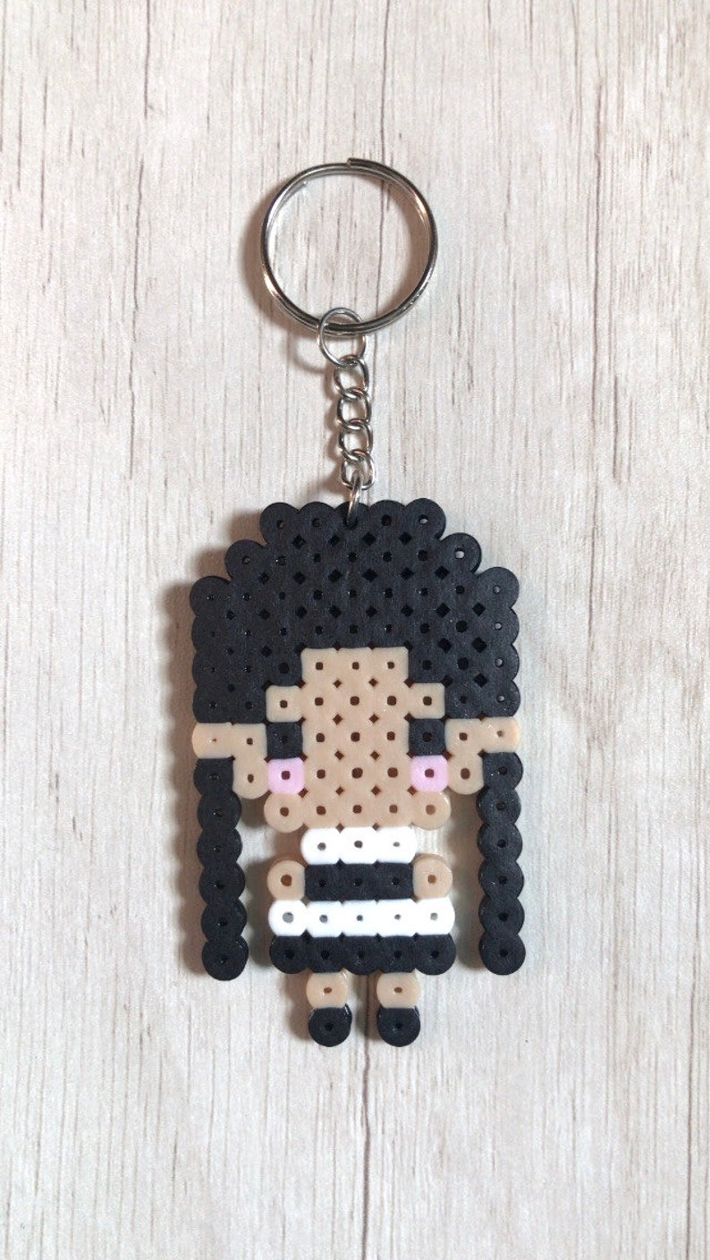 Wednesday Perler Sprites Full Set , Gothic Girl Perler Beads, Hama ...
