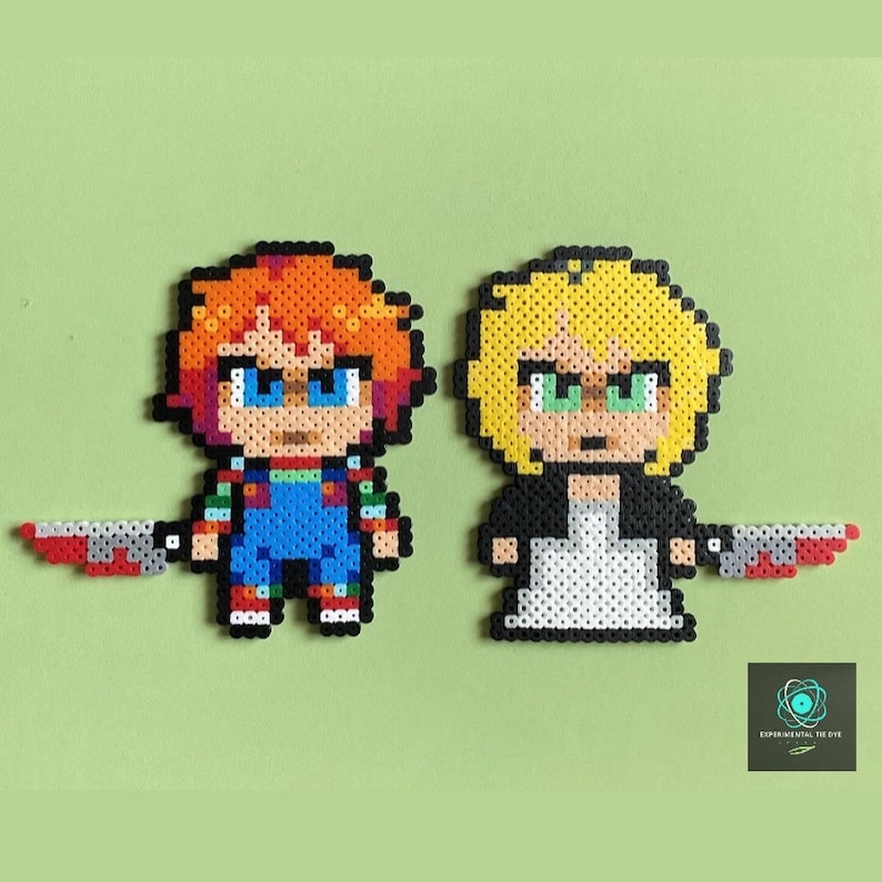 Horror Character Perler Beads / Perler Beads / Handmade Crafts / Pixel ...