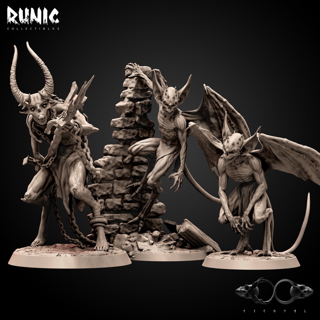 Hellish Imps | Runic Collectables | 3D Resin Printed| Dnd, RPG, TTRPG ...