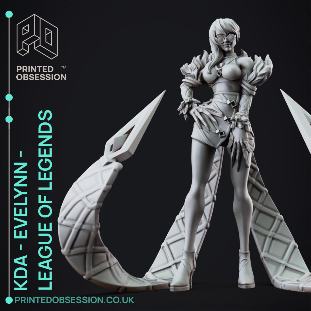 Evelynn KDA Two Vers Fan Art Lol Printed Obsession 3D - Etsy