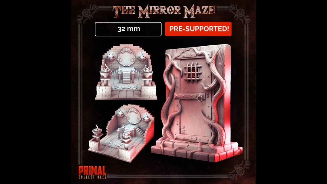 Inner Sanctum Room and Iron Door Primal Collectables Unpainted,3d ...