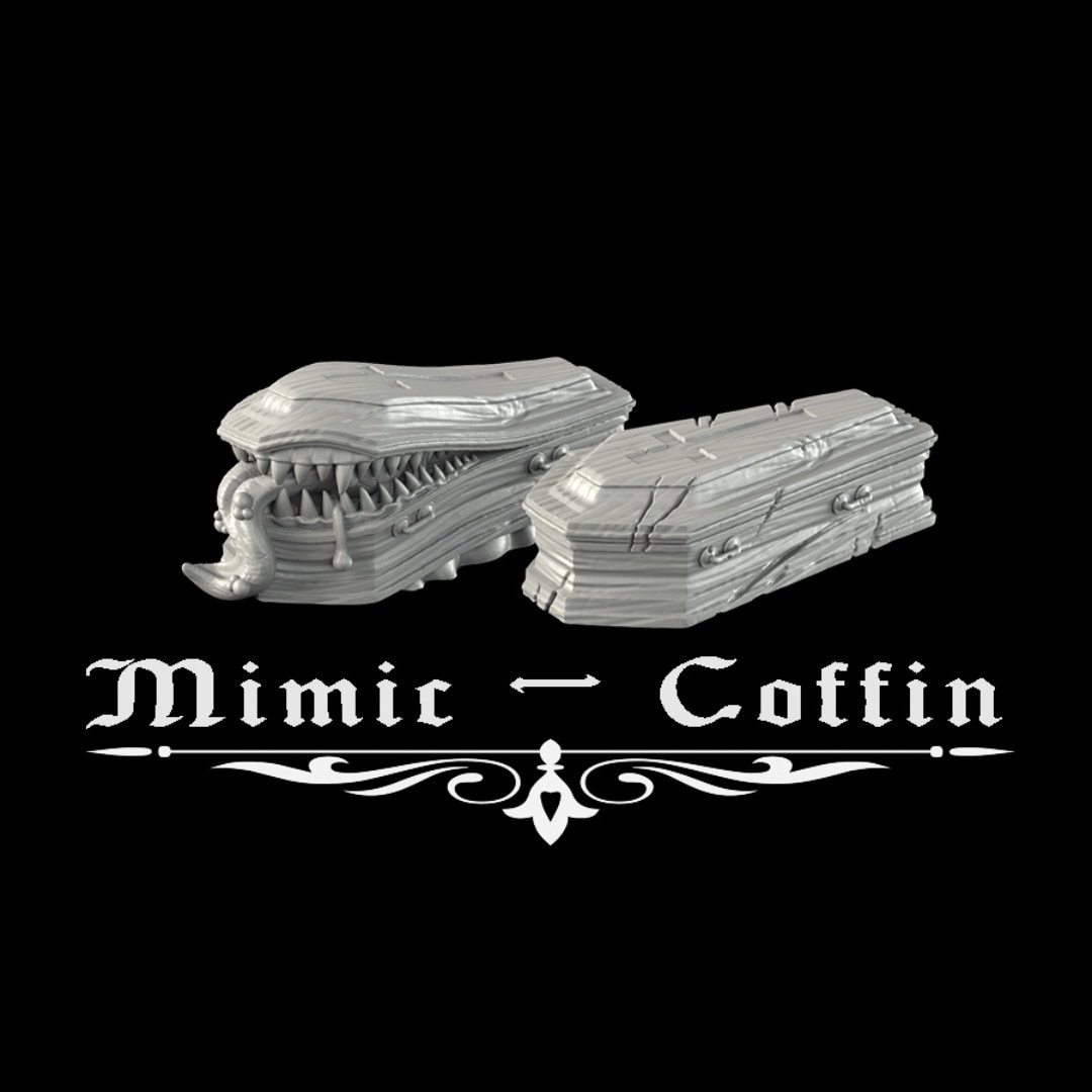 Mimic Coffin Crosslances 3D Resin Print Dnd,rpg,gloomhaven,campaign ...