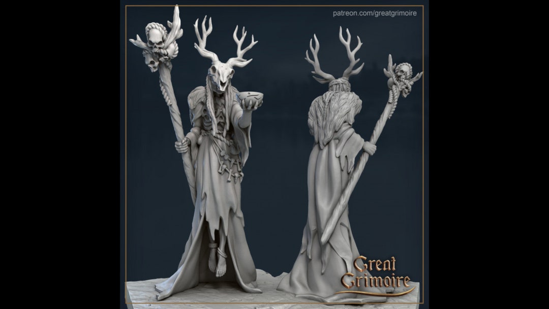 Shaman | Great Grimoire | Resin Printed,3d Printed, Wargaming,rpg ...