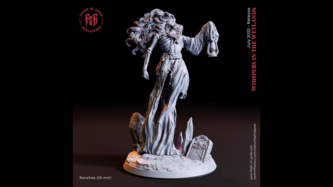 The Banshee Flesh of Gods 3D Resin Printed ghost,banshee,spirit,3d ...