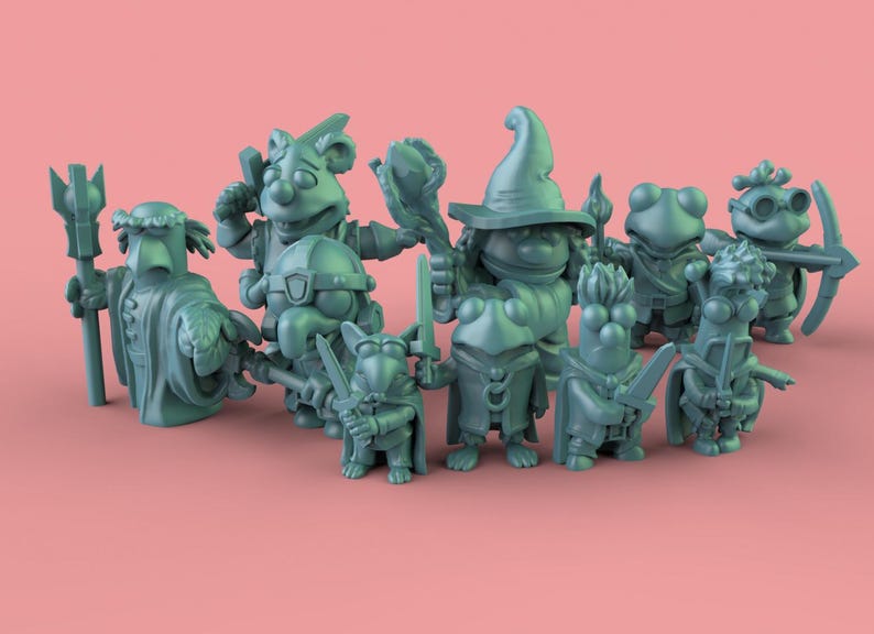 Muppets Dnd STL File: Tabletop Gaming Miniatures,rpg (digital Download ...