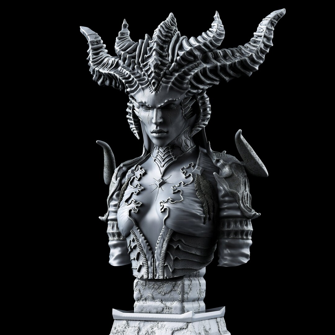 Lilith Bust 3D Resin Print Demon,diablo 4,dnd,wargaming,rpg,scyth ...