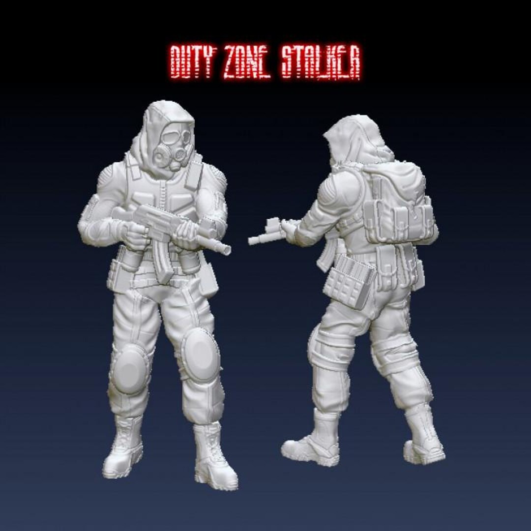 Wasteland Duty Stalker STL File: 3D Printable RPG Miniature (digital ...