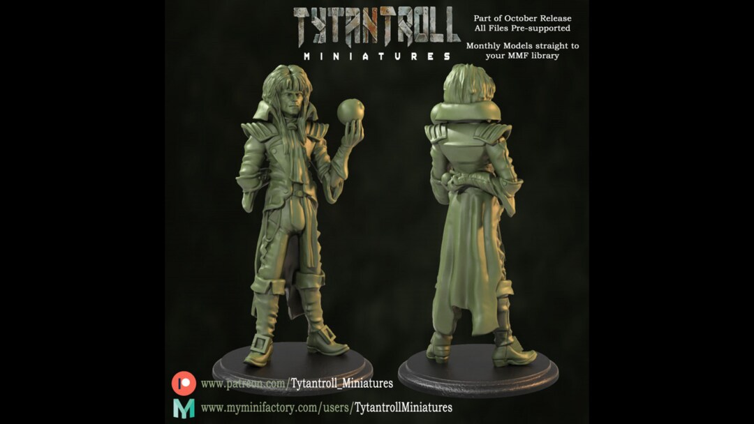 Goblin King Mini David Bowie Tytantroll Miniatures 3D Resin Printed ...