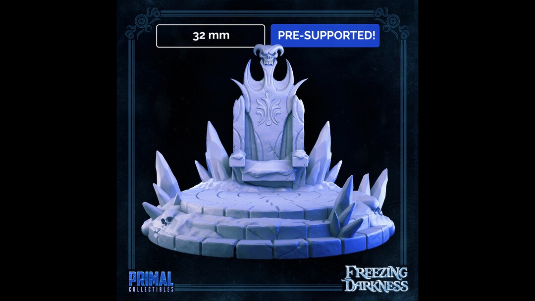 The Freezing Throne Primal Collectibles 3D Resin Print Dnd,terrain ...