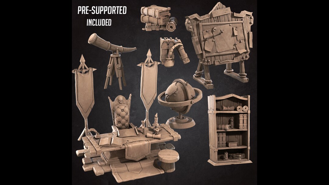 Command Room Pack Bite the Bullet3d Resinprinted Dnd,scenery,rpg ...