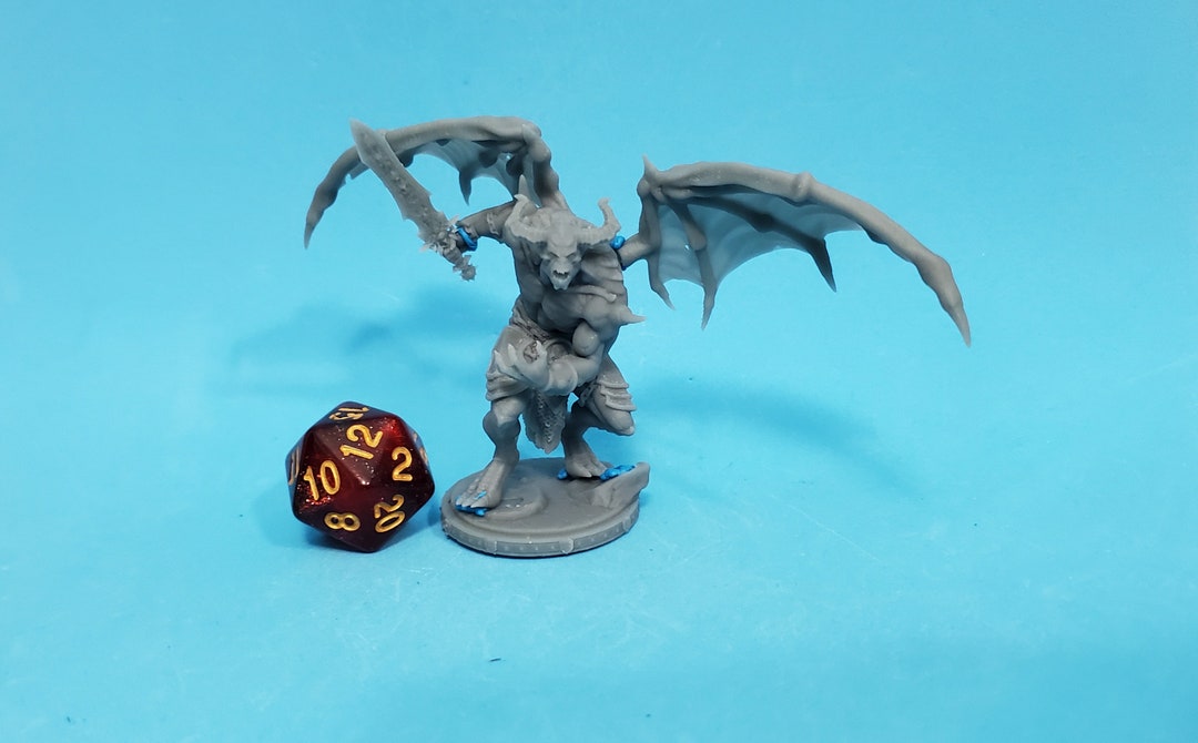 Gargoyle Miniature: Azvameth 3D Resin Print for Dnd,collectors, RPG - Etsy