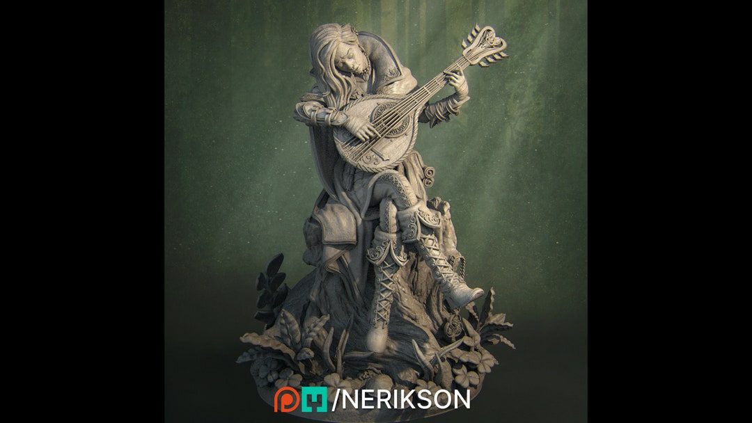 Fey Bard DM Stash 3D Resin Printed Unpainted,resin Printed,3d Printed ...