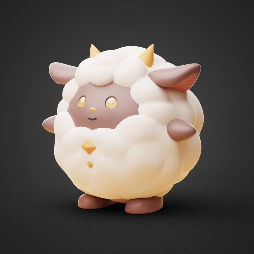 Lamball | Palworld Fan Art |3D Resin Print,sheep Pokemon,tabletop ...