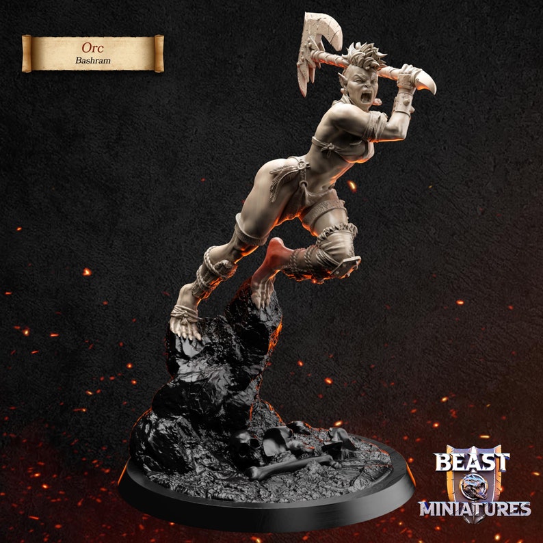 Mazoga Pinup/nsfw Female Orc Beast Miniatures 3D Resin - Etsy Australia