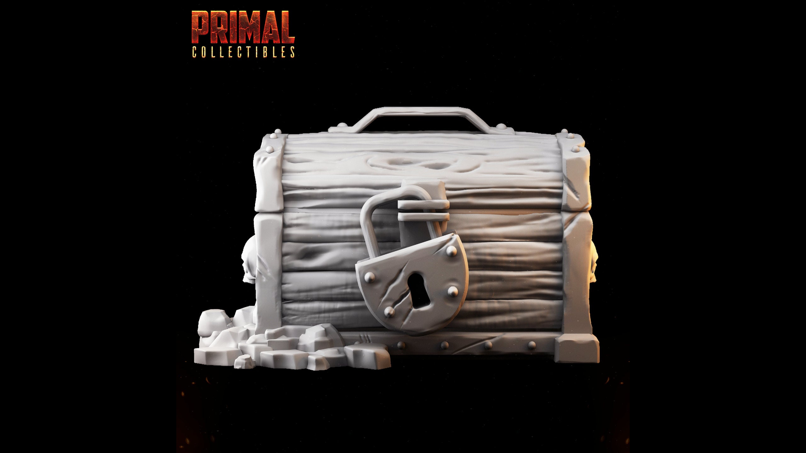 Chest and Cursed Door Primal Collectables Unpainted3d - Etsy
