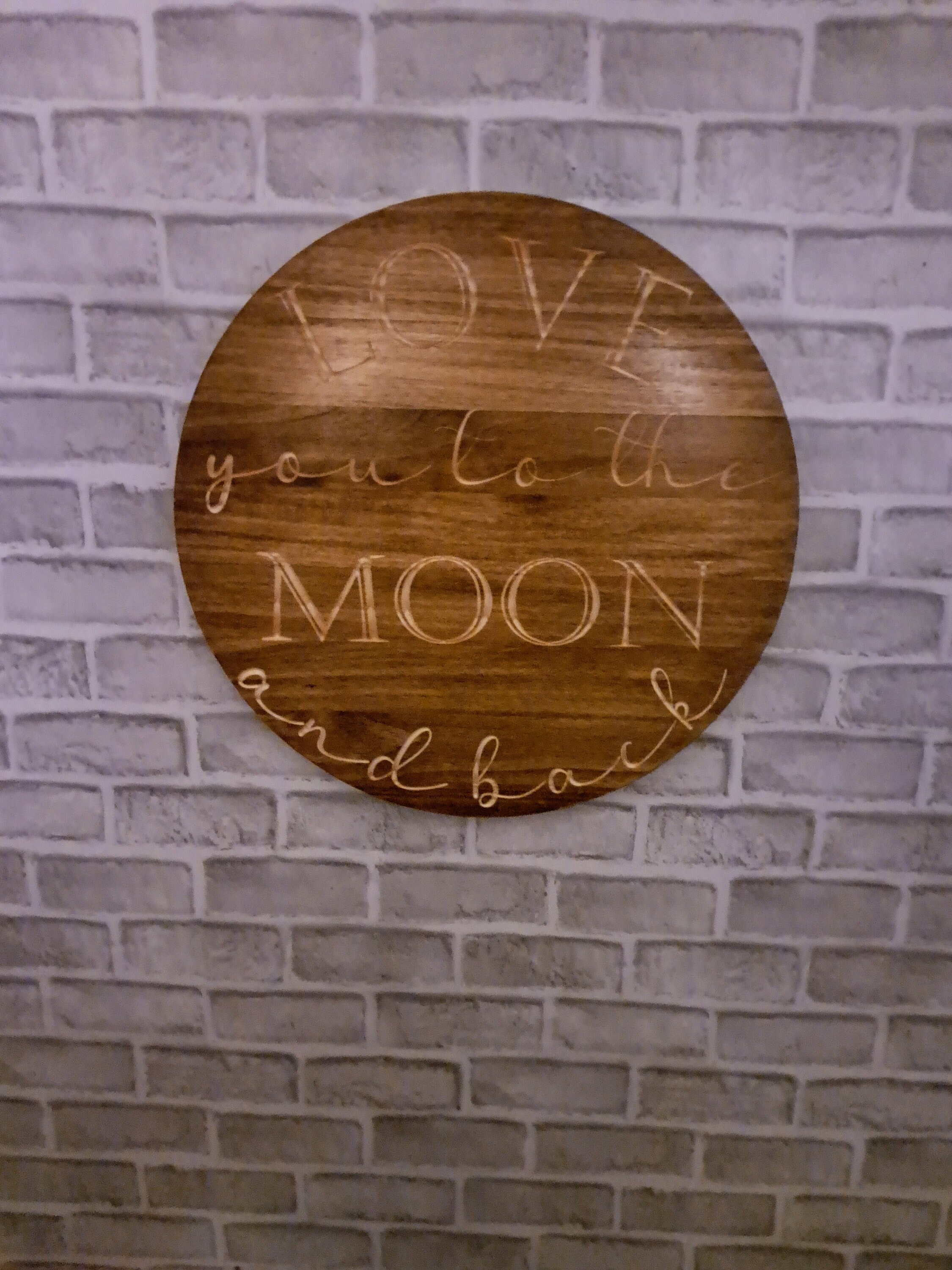 To the Moon and Back Wood Sign - Etsy