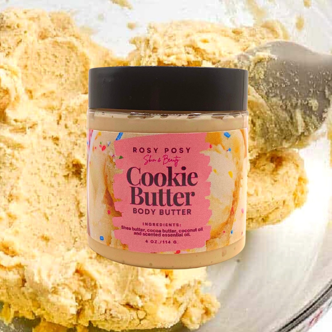 4 Oz. Cookie Butter Whipped Body Butter, Cookie Dough, Sugar Cookie ...