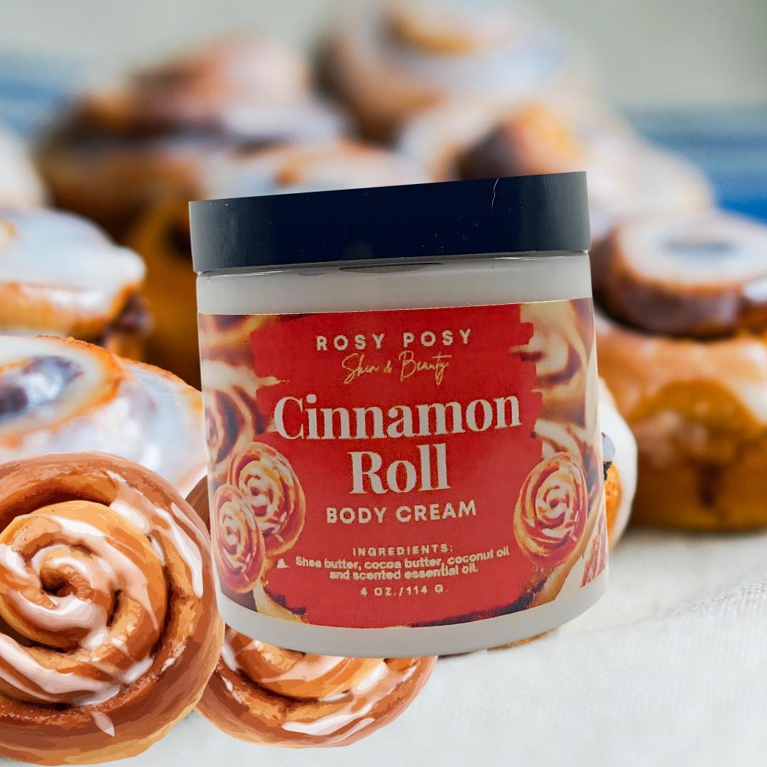 4 Oz. Cinnamon Roll Body Cream, Cinnamon Scent, Cinnabon Like, Cinnamon ...