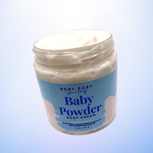 Baby Powder Bundle- Baby Powder Body Cream 4 Oz., & Baby Powder Scented ...