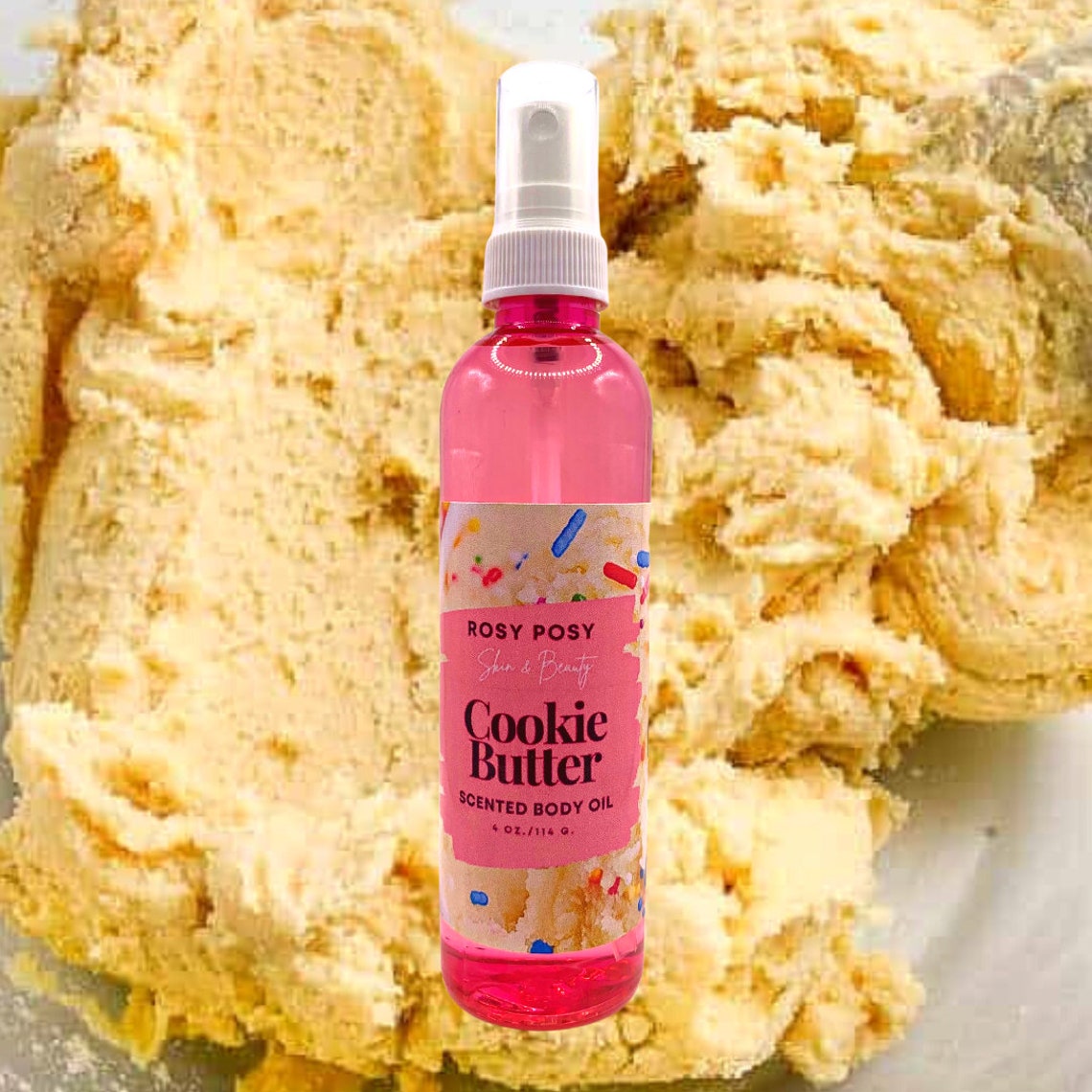 4 Oz. Cookie Butter Spray Body Oil, Cookie Dough, Sugar Cookie, Cookie ...
