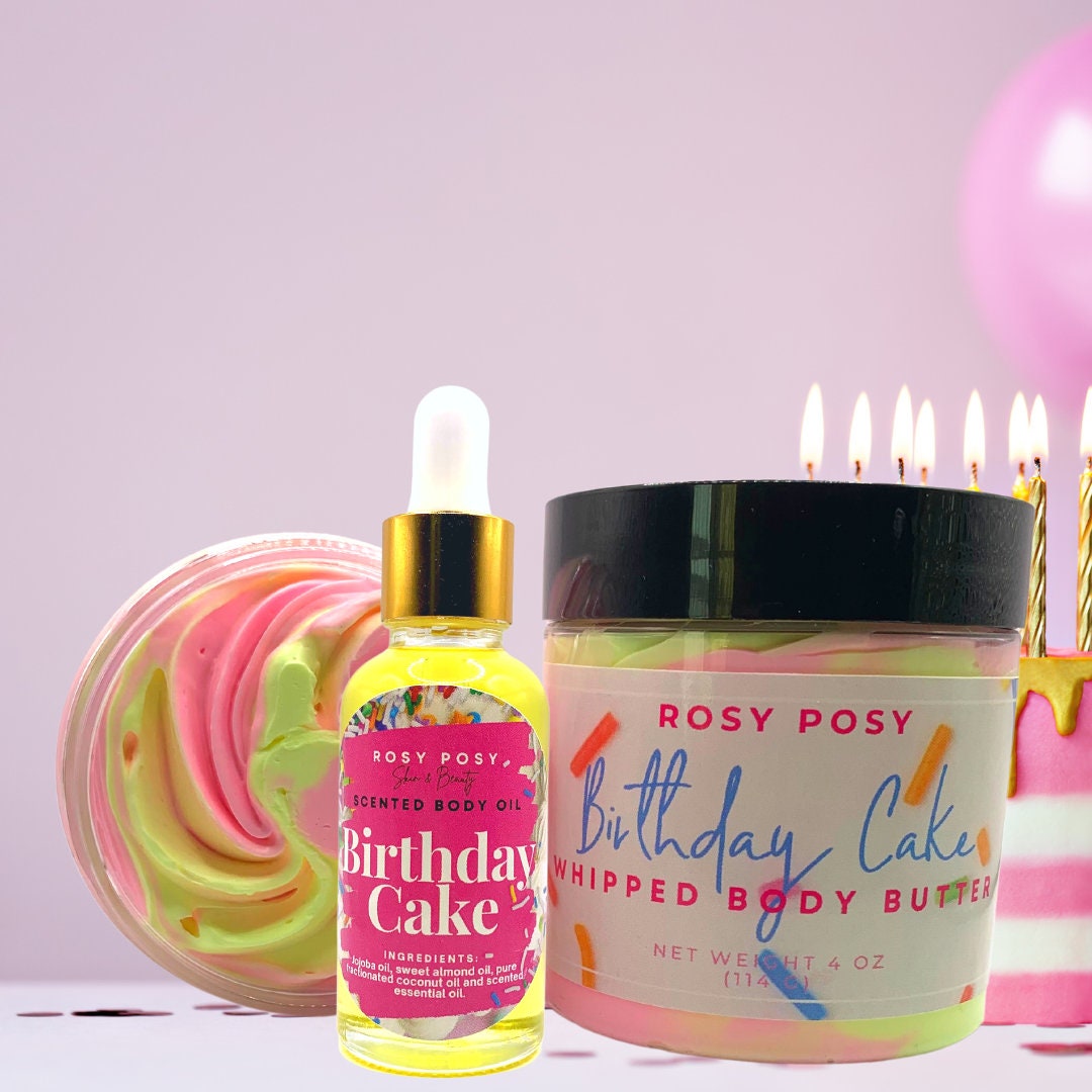 Birthday Cake Body Bundle 4 Oz. Birthday Cake Whipped Body - Etsy