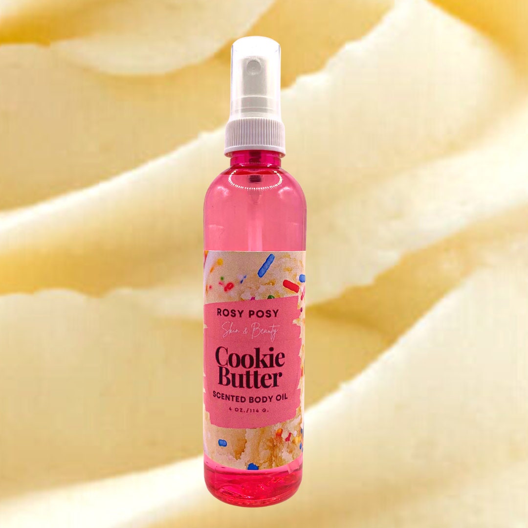 4 Oz. Cookie Butter Spray Body Oil, Cookie Dough, Sugar Cookie, Cookie ...