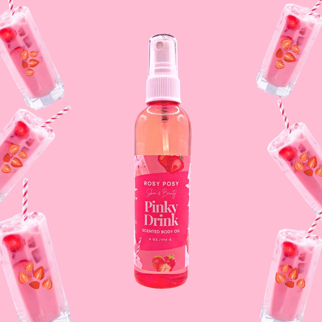 4 Oz. Pinky Drink Spray Scented Body Oil, Pink Drink Type Body Oil ...