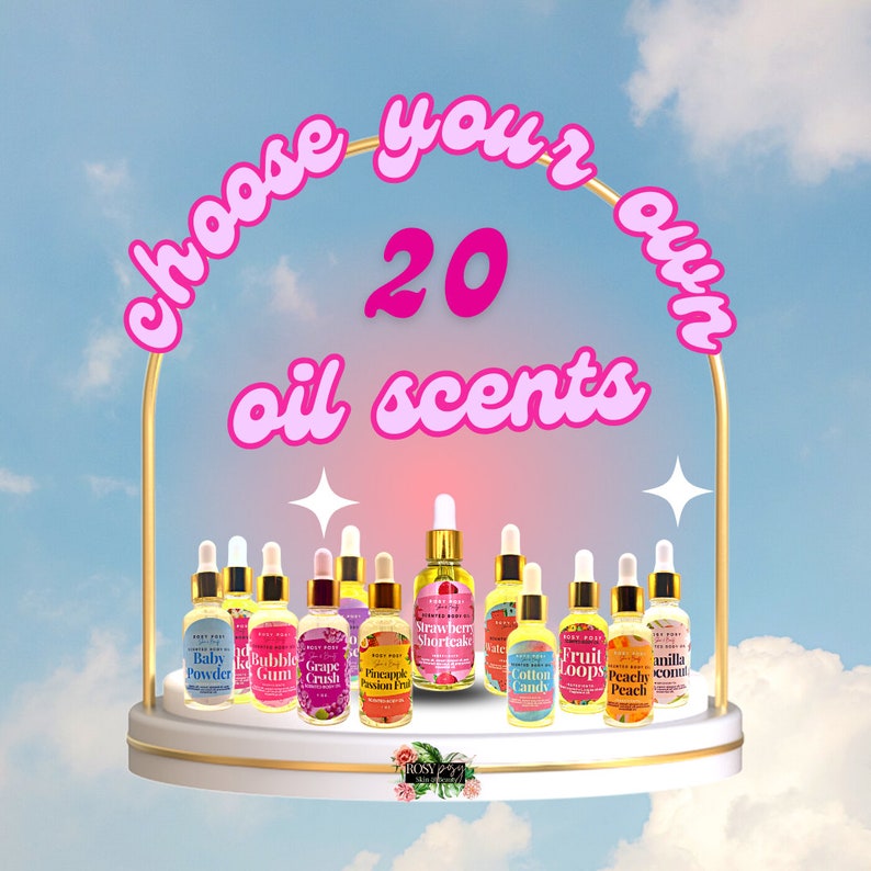 Choose Your Own Oil Scents- 1 Oz. Body Oil, Choose up to 20 Bottles ...