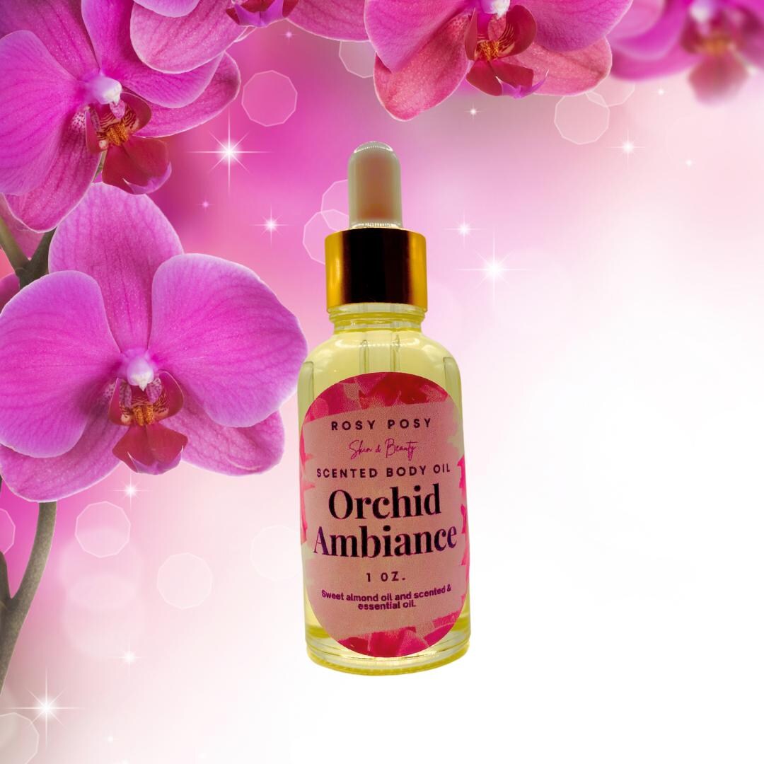 1 Oz. Orchid Ambiance Scented Body Oil, Floral Musk Oil, Orchid Amber ...