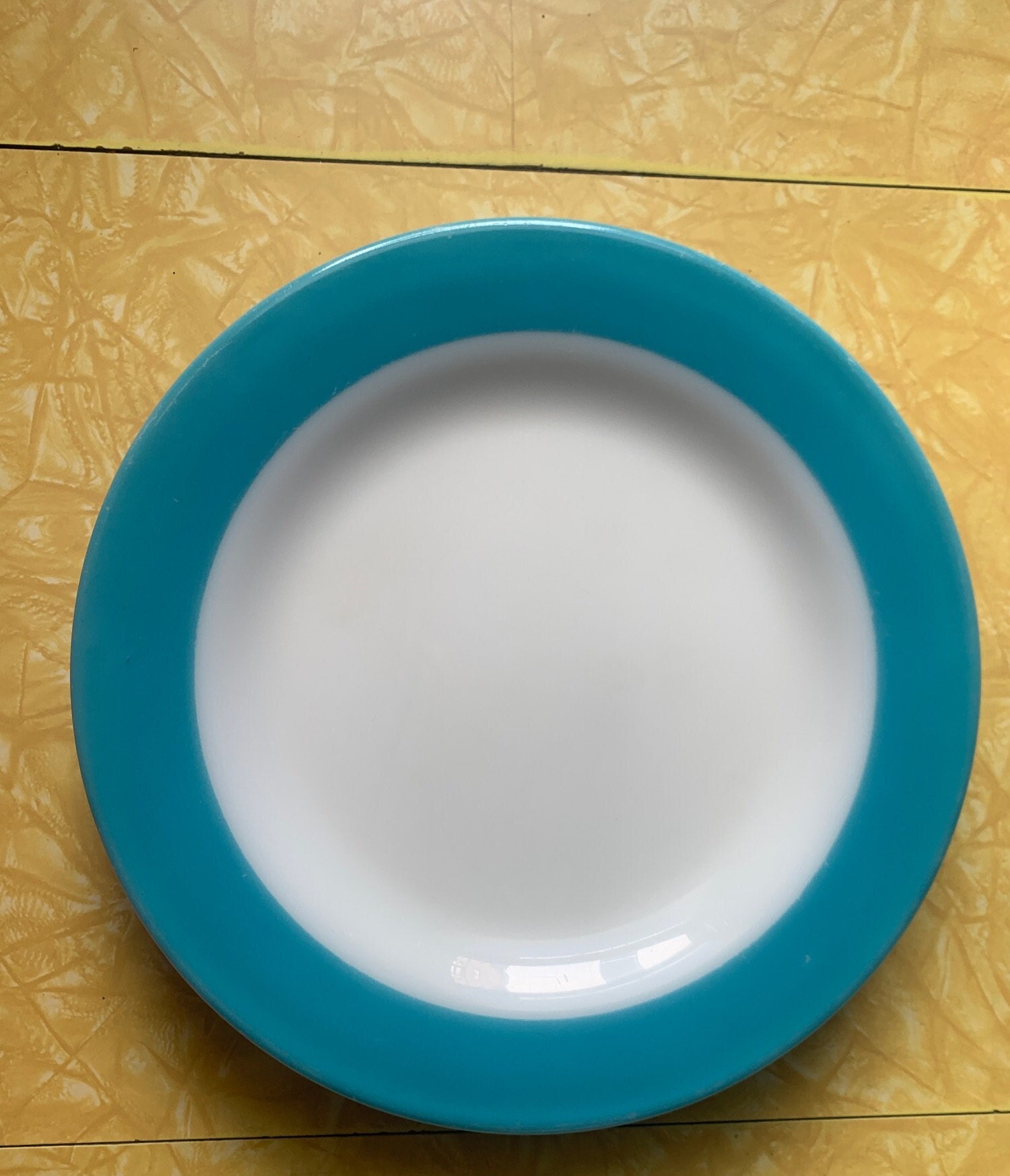 Aqua Blue and Lime Green Vintage Pyrex Dinner and Salad Plates - Etsy