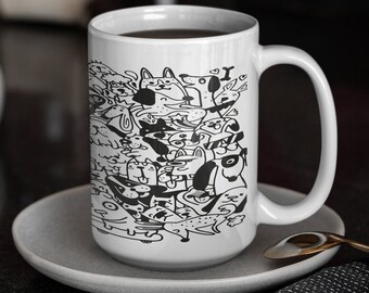 Large Dog Mug - Etsy
