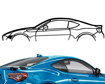 Toyota Gt86 Line Art - Etsy