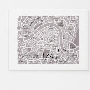Velaris City Map / A Court of Thorns and Roses / ACOTAR / SJM - Etsy