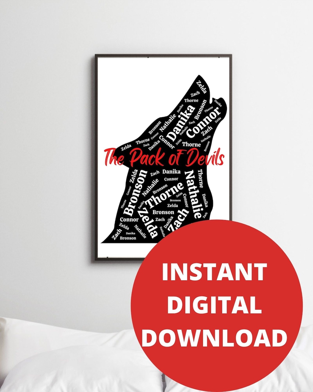 The Pack of Devils Wall Art/ Crescent City/ House of Earth and Blood ...