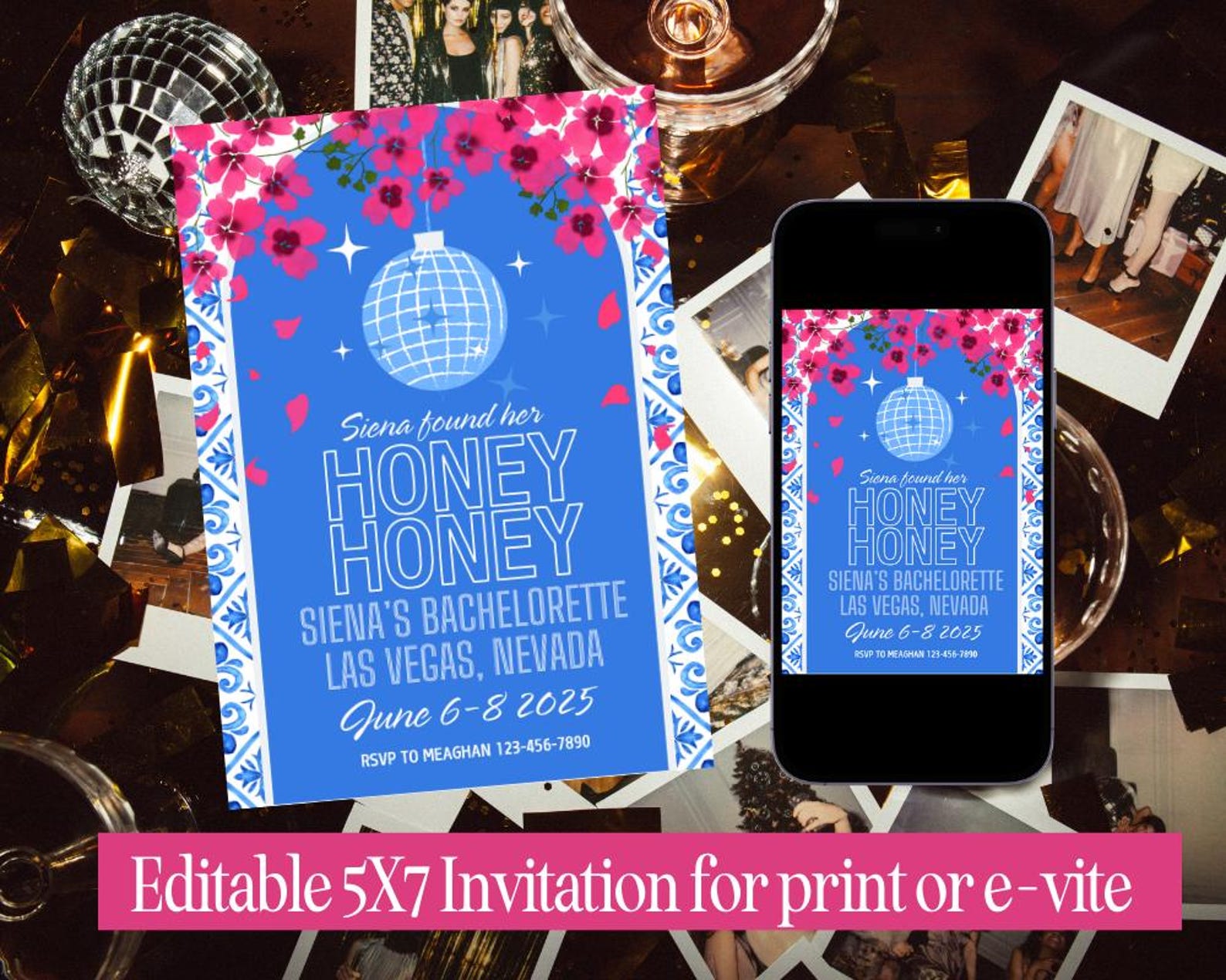 Editable Mamma Mia Bachelorette Party Invitation & Itinerary | Editable ...