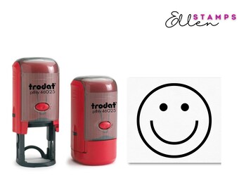 Happy Face Stamp - Etsy