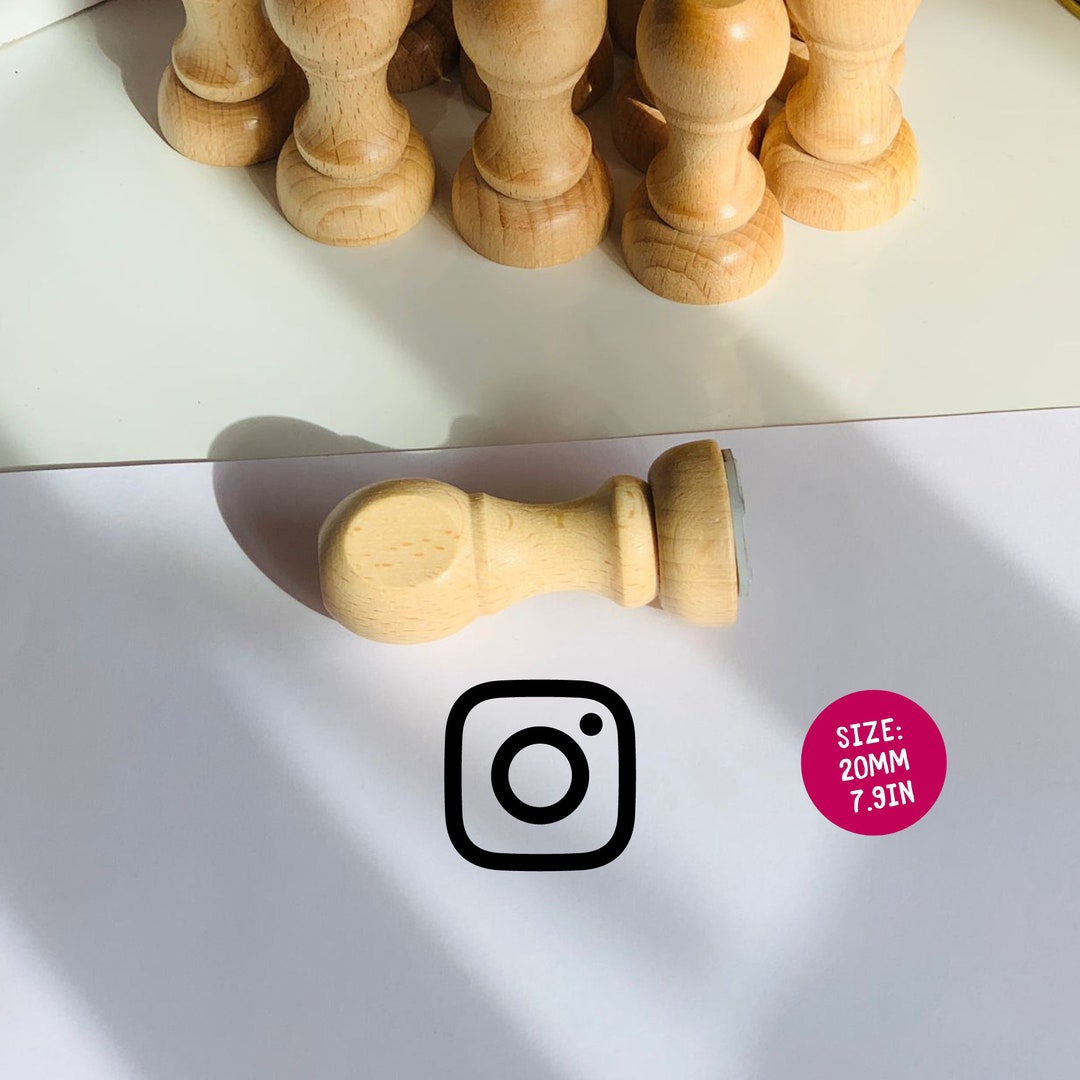 Small INSTAGRAM SYMBOL Instagram Symbol Small Card Stamp - Etsy
