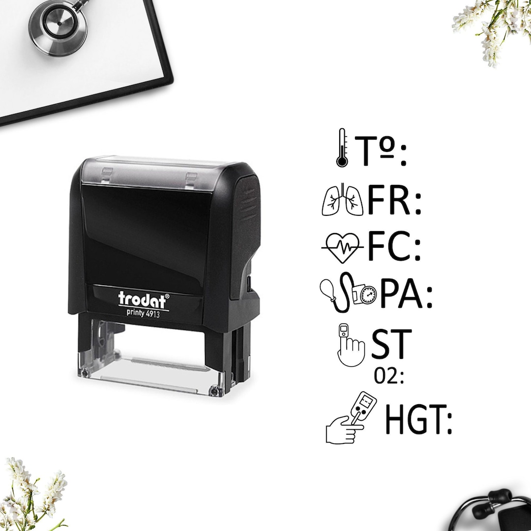 Self-inking Nurses, Custom Stamp for Doctor, Custom Stamp for Nurse, Professional Health Stamp ...