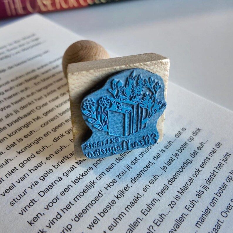 Personalized Book Stamp • Custom Ex Libris Stamp With Name • Library ...