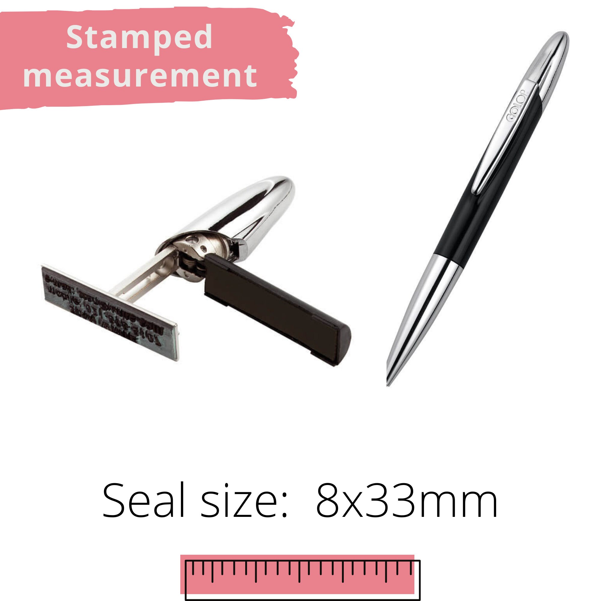 CUSTOM STAMP PEN Colop Stamp Writer Exclusive Pen 8x33mm - Etsy