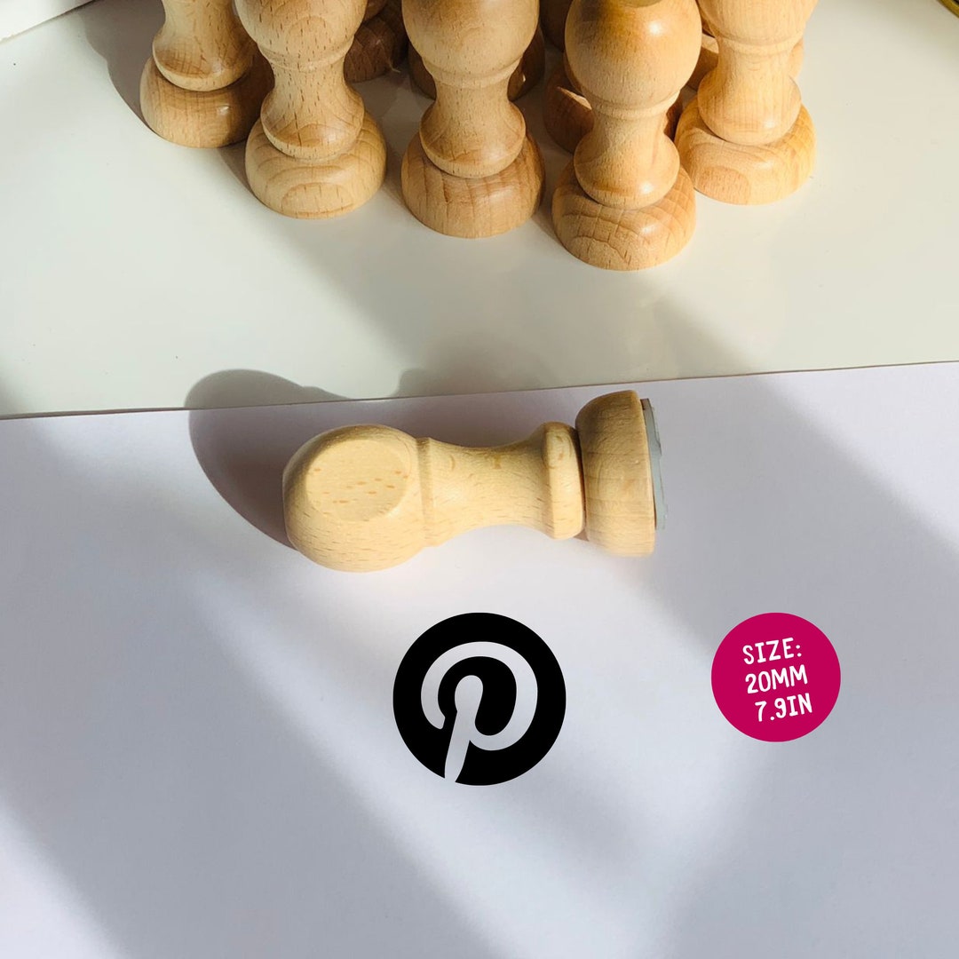 Mini Stamp PINTEREST SYMBOL Pinterest Symbol Stamp Small Card Stamp ...