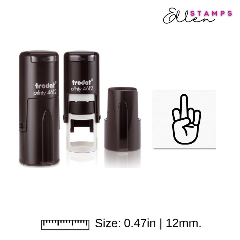 Stamp MIDDLE FINGER Middle Finger Stamp Self-inking Stamp - Etsy
