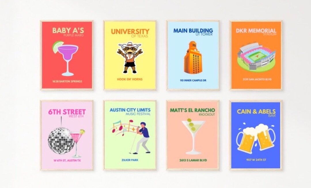 UT Austin Prints - Etsy